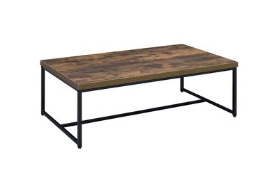 Bob Coffee Table in Weathered Oak & Black by ACME at Gardner-White