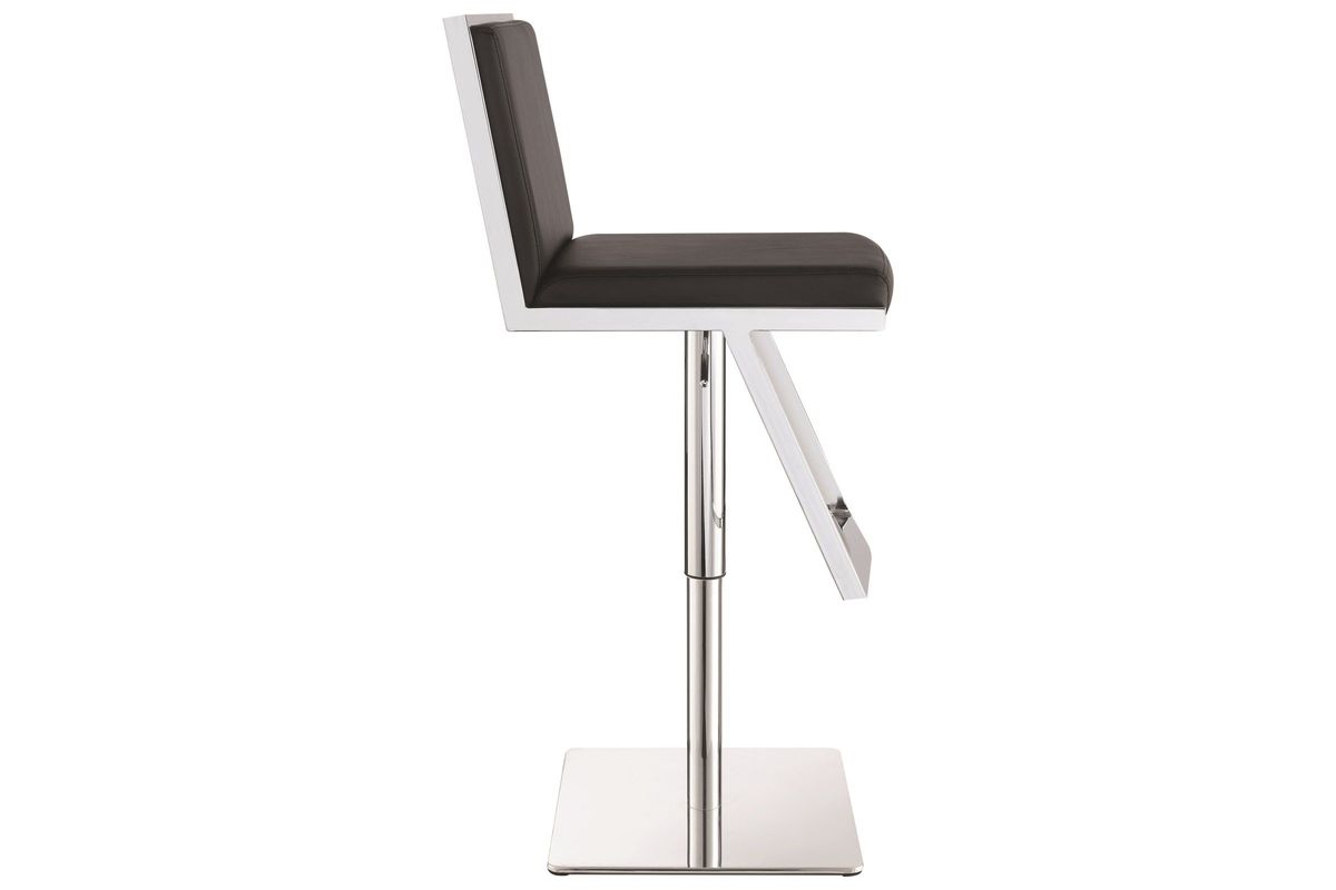 Scott Living Dixon Black Adjustable Bar Stool at Gardner-White