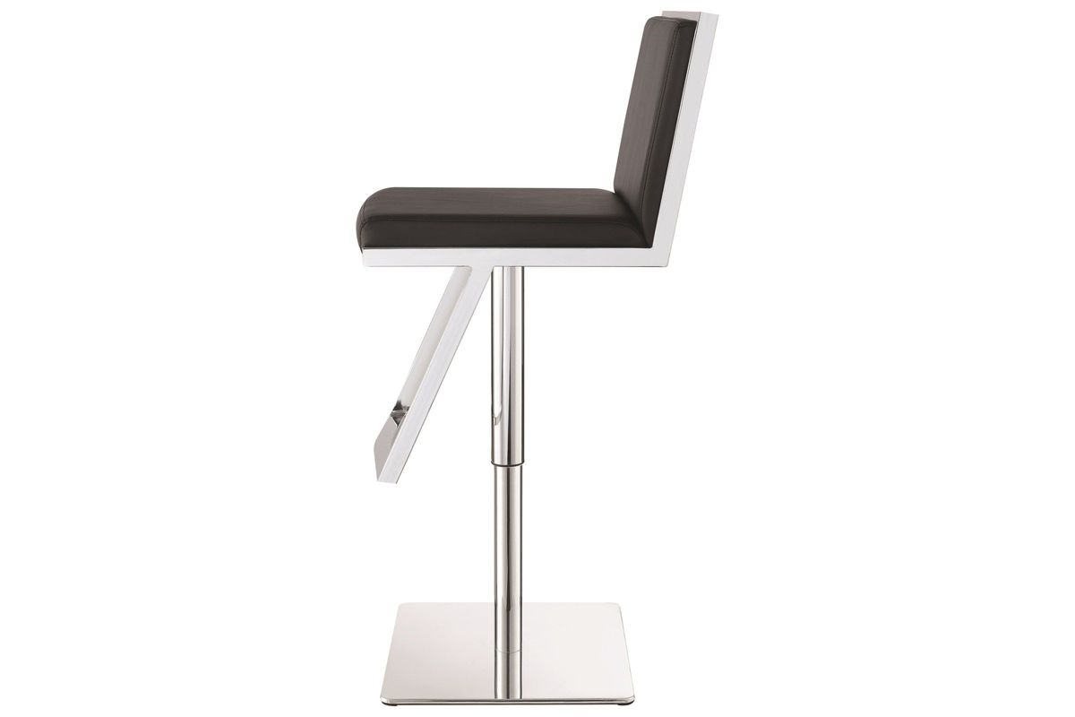 Scott Living Dixon Black Adjustable Bar Stool at Gardner-White