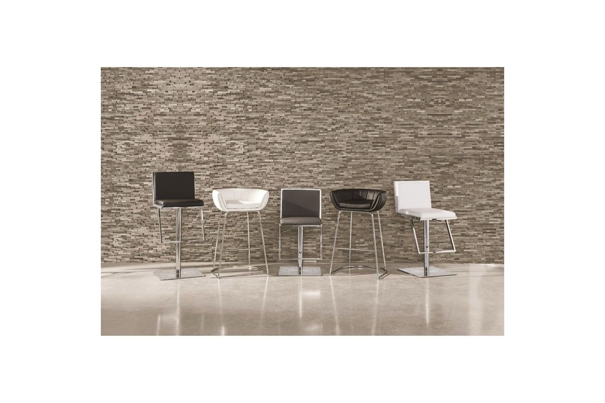 Scott Living Dixon Black Adjustable Bar Stool at Gardner-White