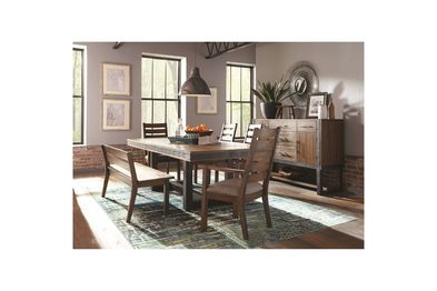 Scott Living Atwater Industrial Vintage Bourbon Dining Table