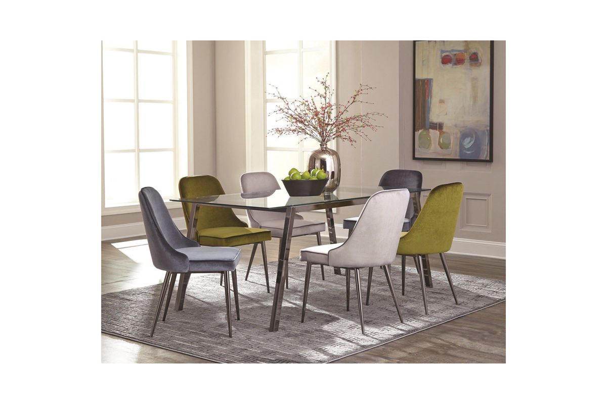 Scott Living Inslee Contemporary Grey Dining Chair Set of 4
