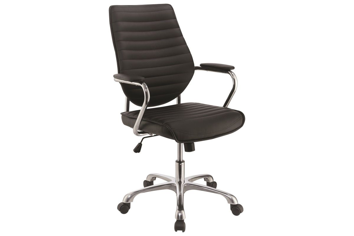 Scott Living Contemporary Black High-Back Office Chair