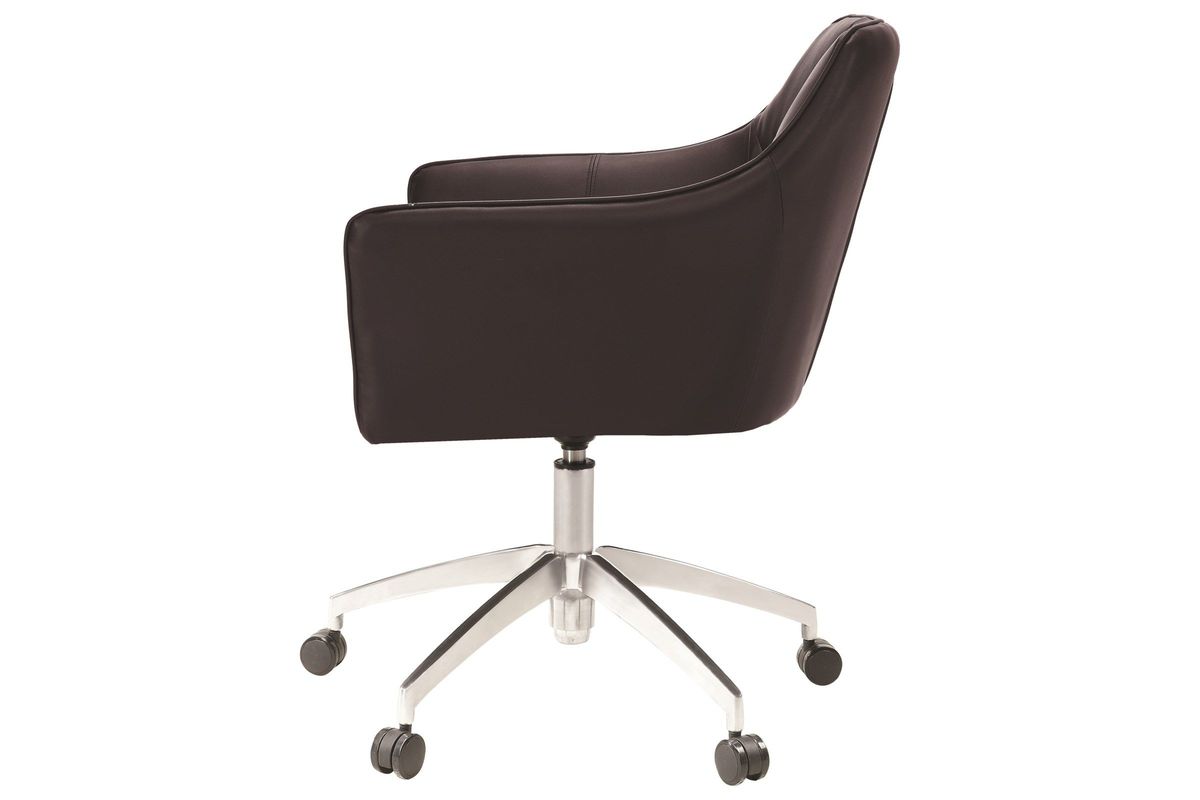 Scott Living Modern Brown Upholstered Office Chair at Gardner-White