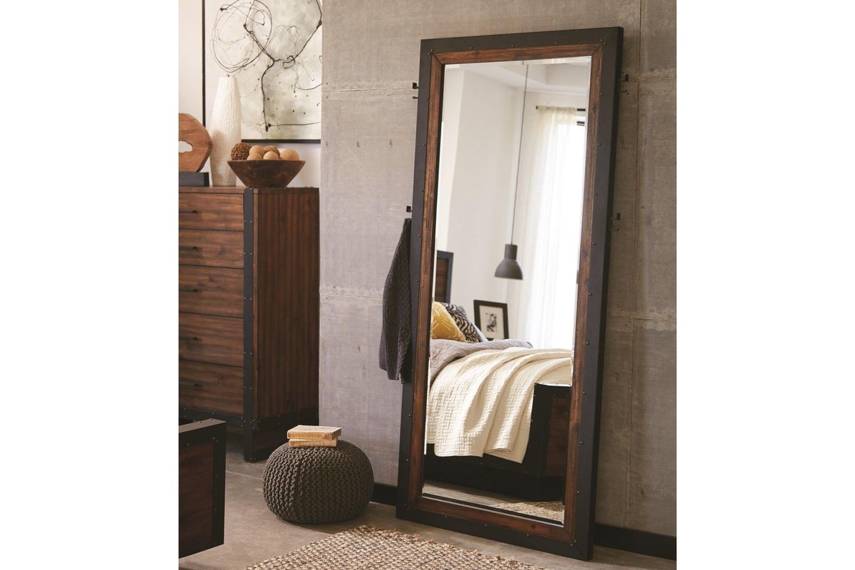 Scott Living Ellison Industrial Standing Mirror at Gardner-White