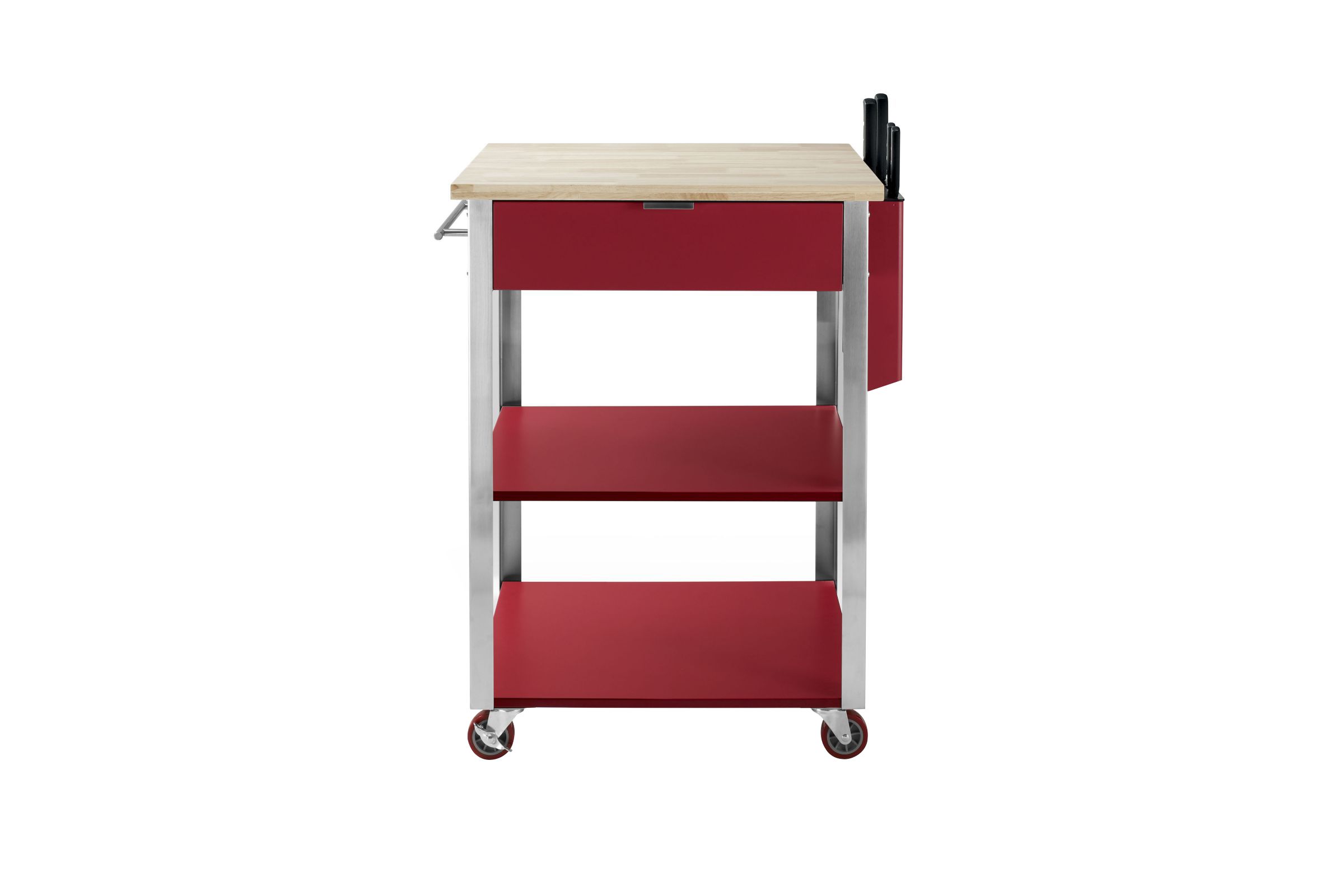 Culinary Prep Kitchen Cart in Red at Gardner-White