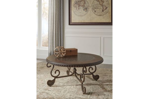 Rafferty Round Cocktail Table by Ashley at Gardner-White