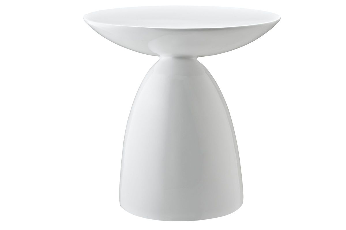 Flow Side Table in White at Gardner-White