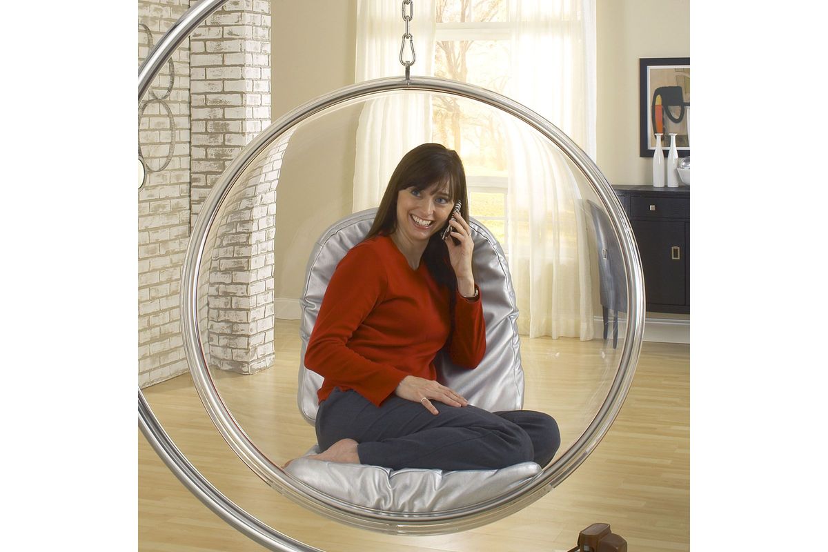 Ring Lounge Chair in Silver at Gardner-White