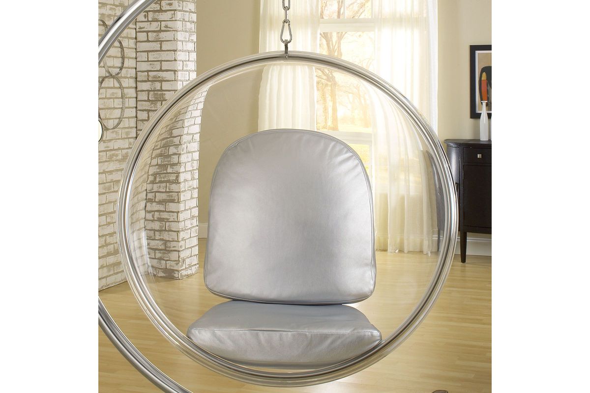 Ring Lounge Chair in Silver at Gardner-White