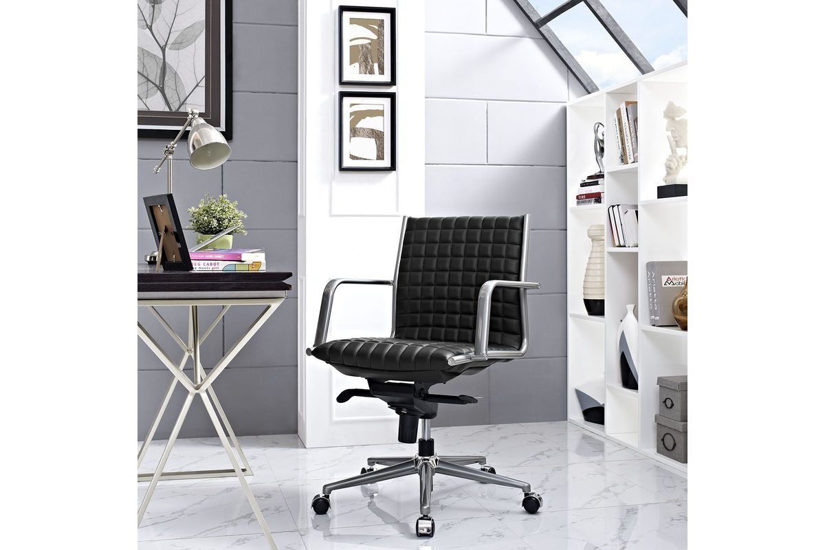 Pattern Office Chair in Black at Gardner-White