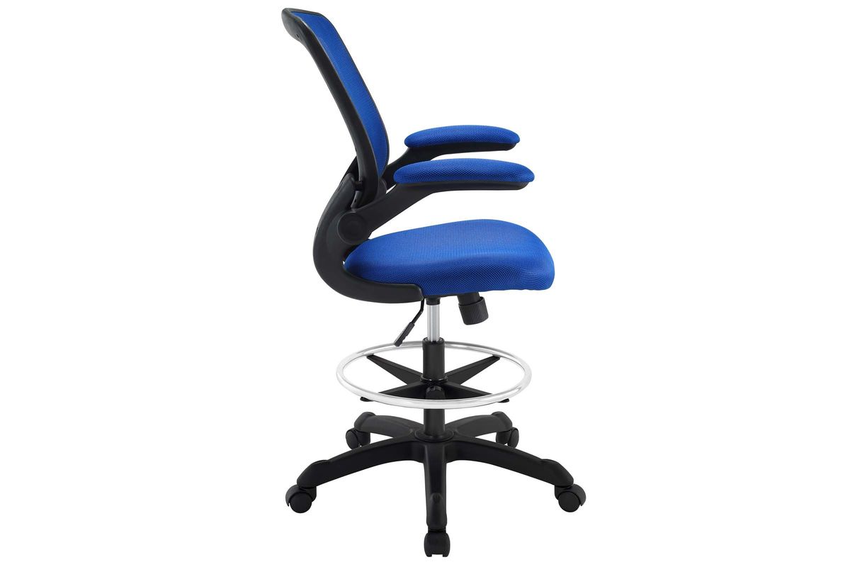 Veer Drafting Chair in Blue at Gardner-White
