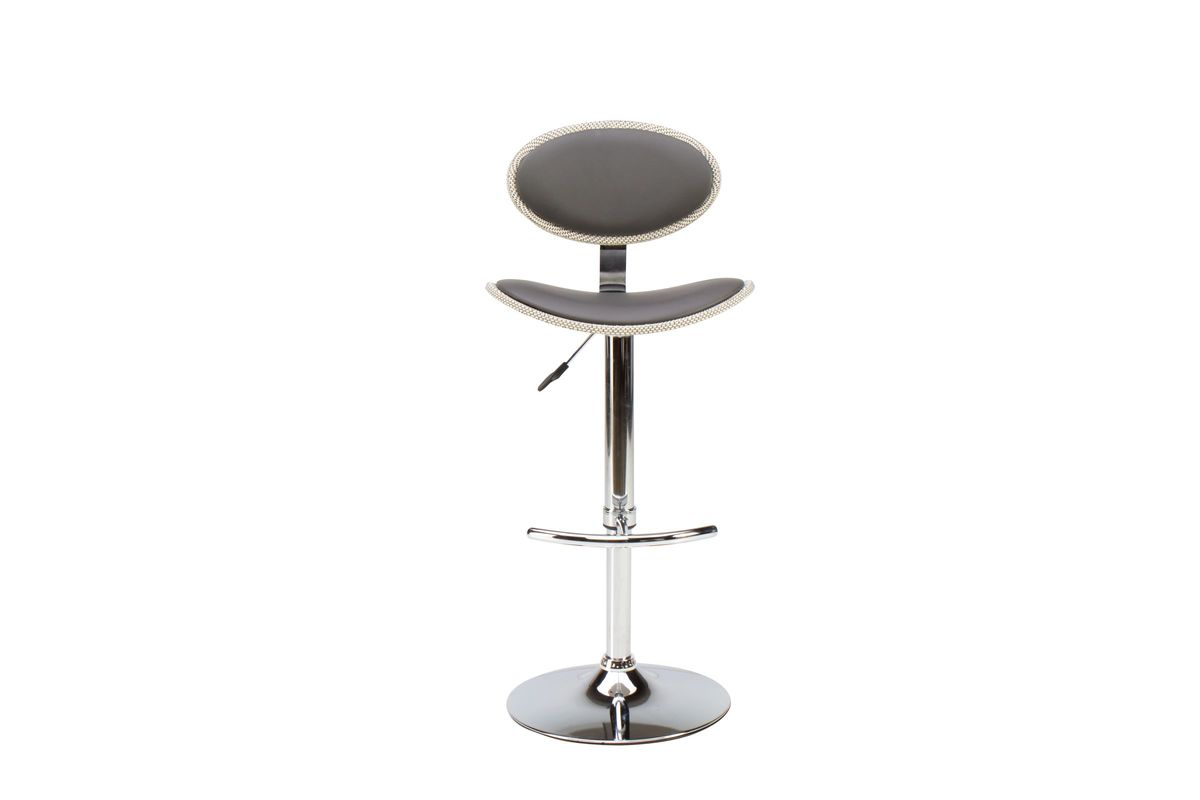 Rattan/Black Gas Lift Adjustable Bar Stool at Gardner-White