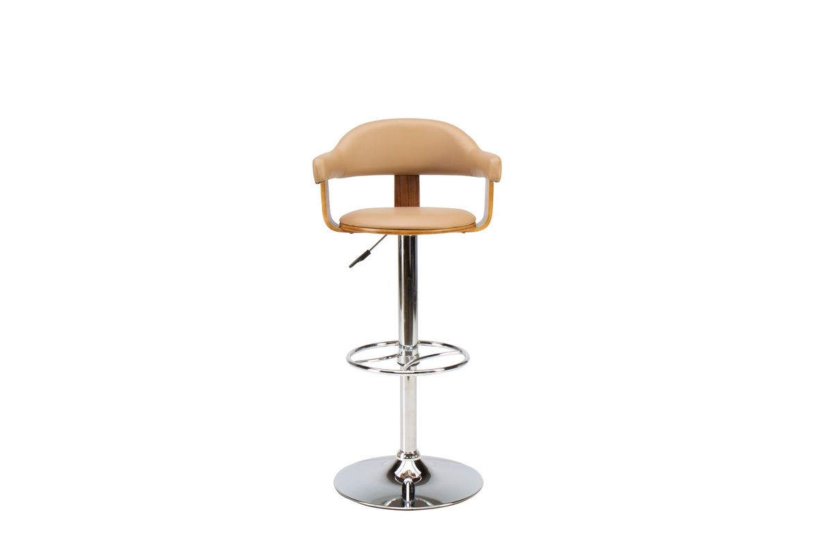 Taupe Gas Lift Adjustable Bar Stool at Gardner-White