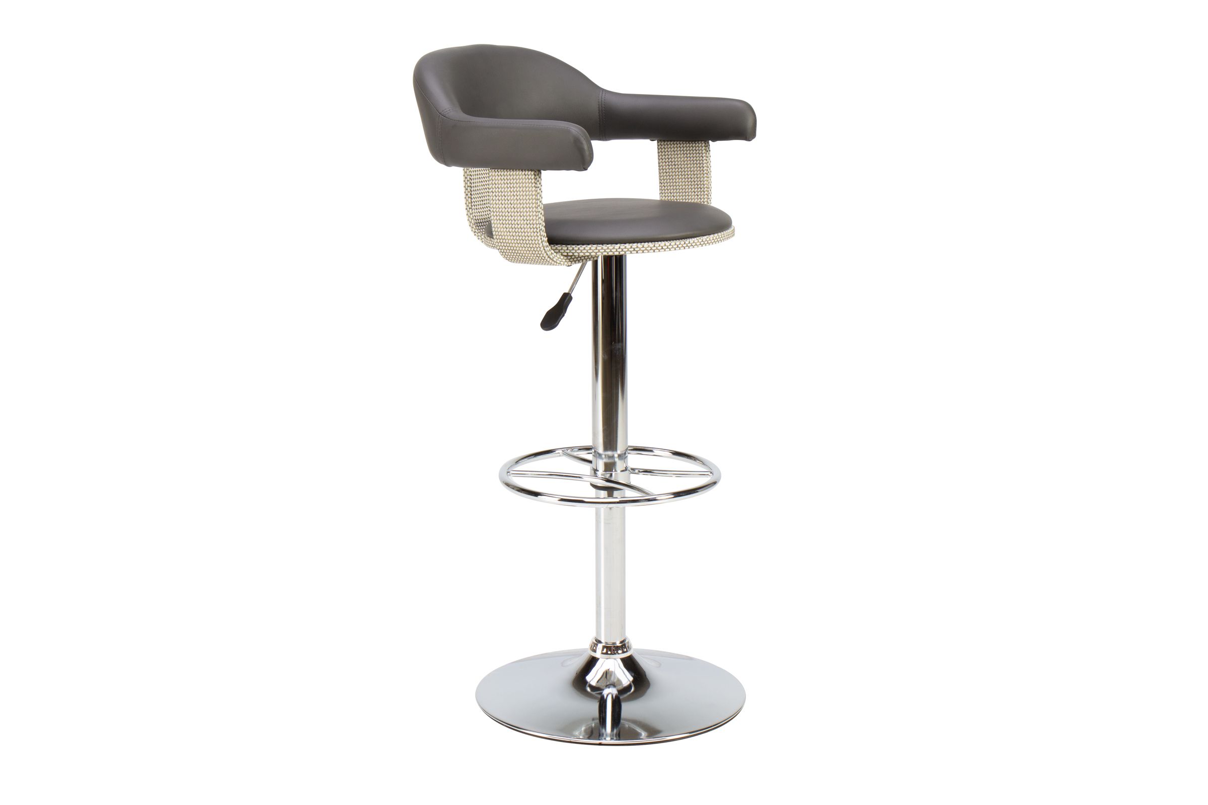 Grey Gas Lift Adjustable Bar Stool at Gardner-White