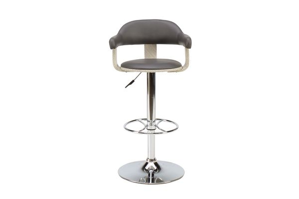 Grey Gas Lift Adjustable Bar Stool at Gardner-White