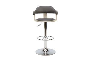 Grey Gas Lift Adjustable Bar Stool at Gardner-White
