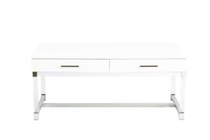 Everett White and Acrylic Cocktail Table at Gardner-White