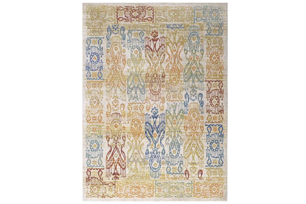 Solimar Distressed Southwestern Aztec 8x10 Area Rug at Gardner-White