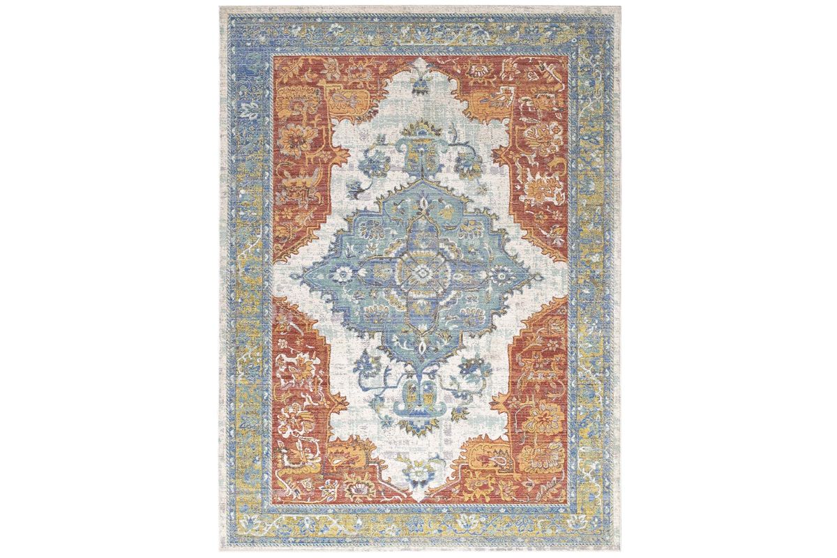 Citlali Distressed Southwestern Aztec 8x10 Area Rug at Gardner-White
