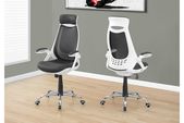 White and Grey Mesh High Back Executive Office Chair at Gardner-White