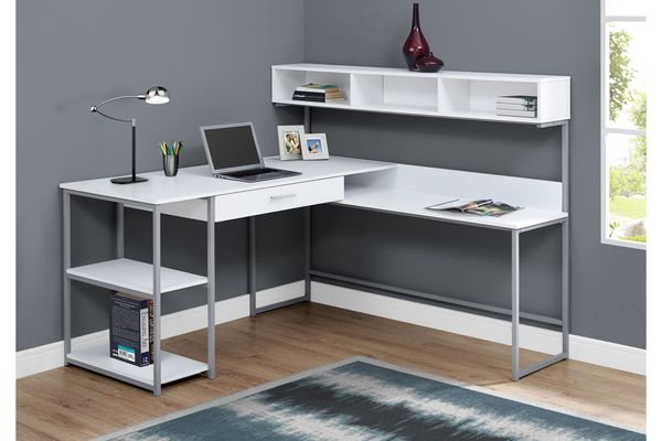White Corner Computer Desk at Gardner-White