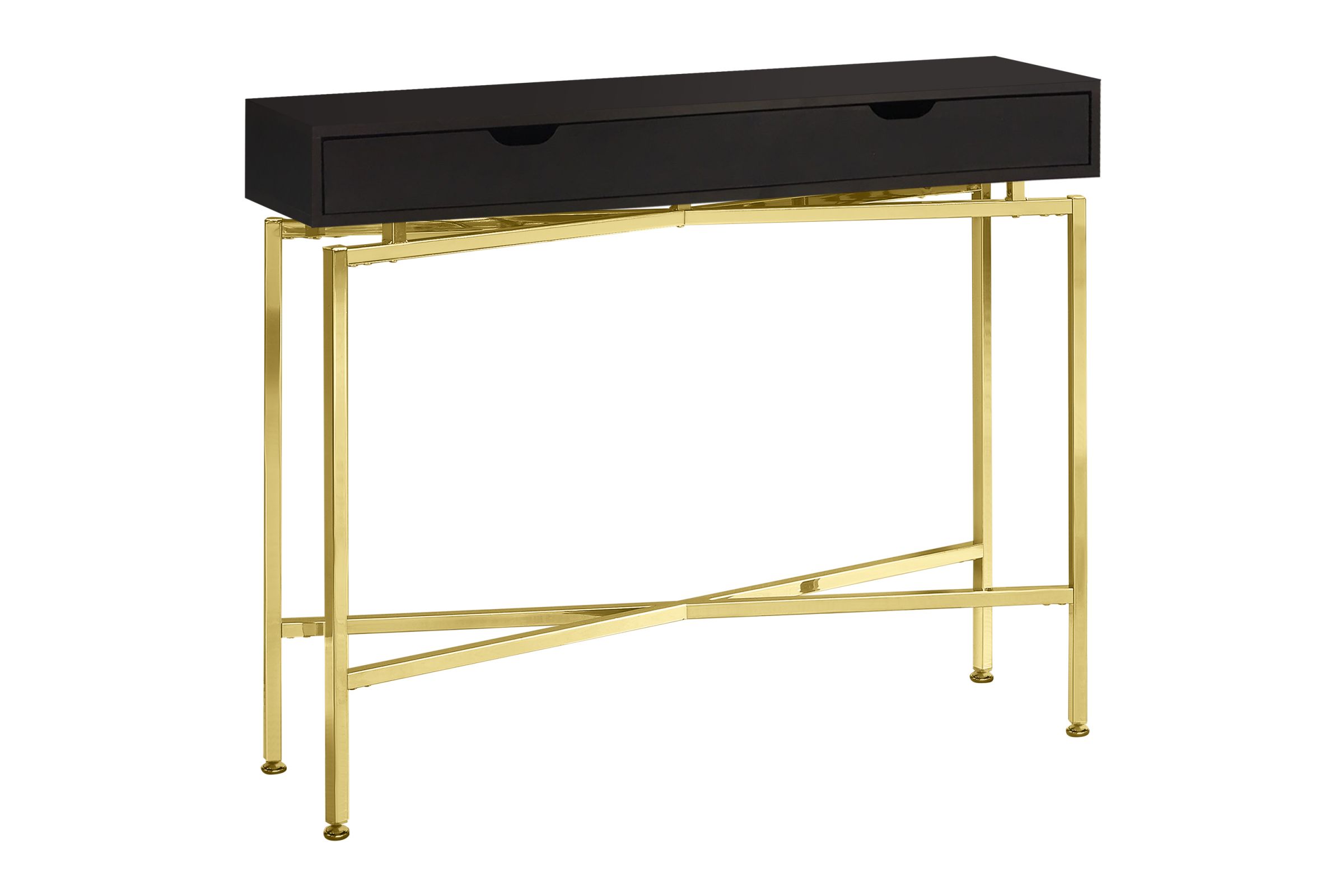 Cappuccino & Gold Hall Console Table at Gardner-White