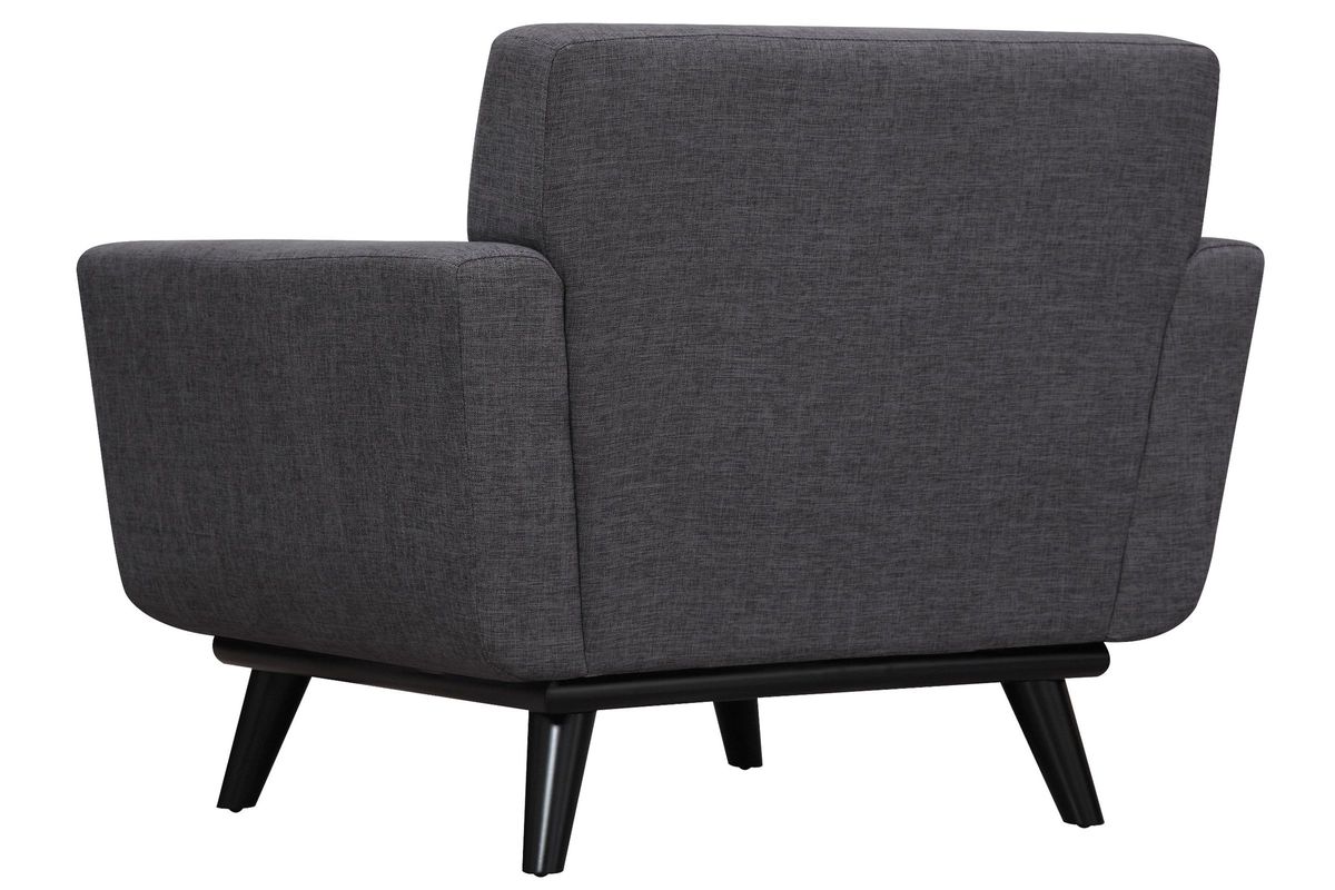 James Grey Linen Chair at Gardner-White