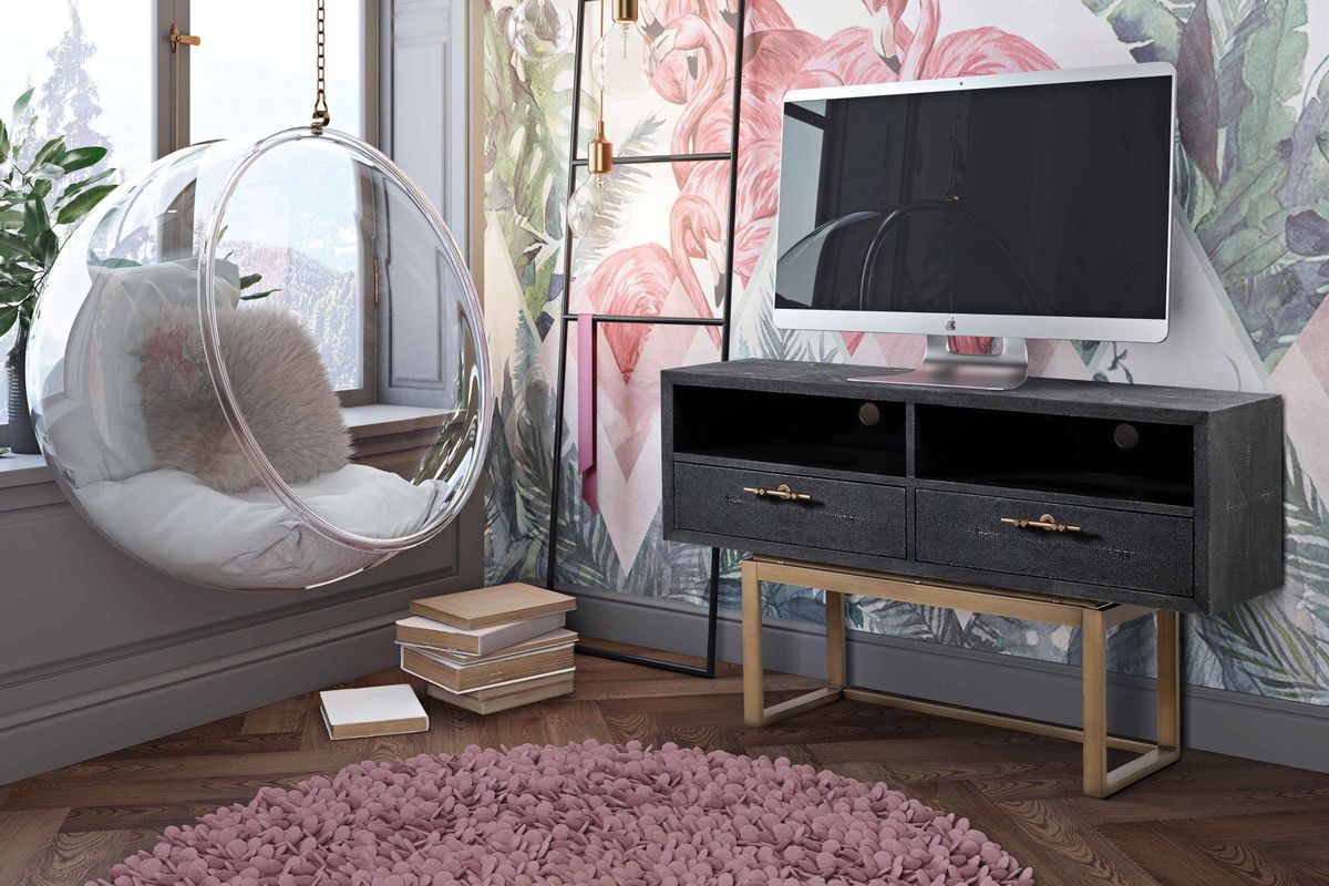 Irma Shagreen TV Stand at Gardner-White