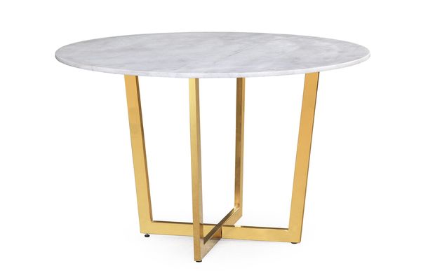 Maxim White Marble Dining Table at Gardner-White