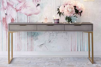 Pesce Shagreen Console Table at Gardner-White