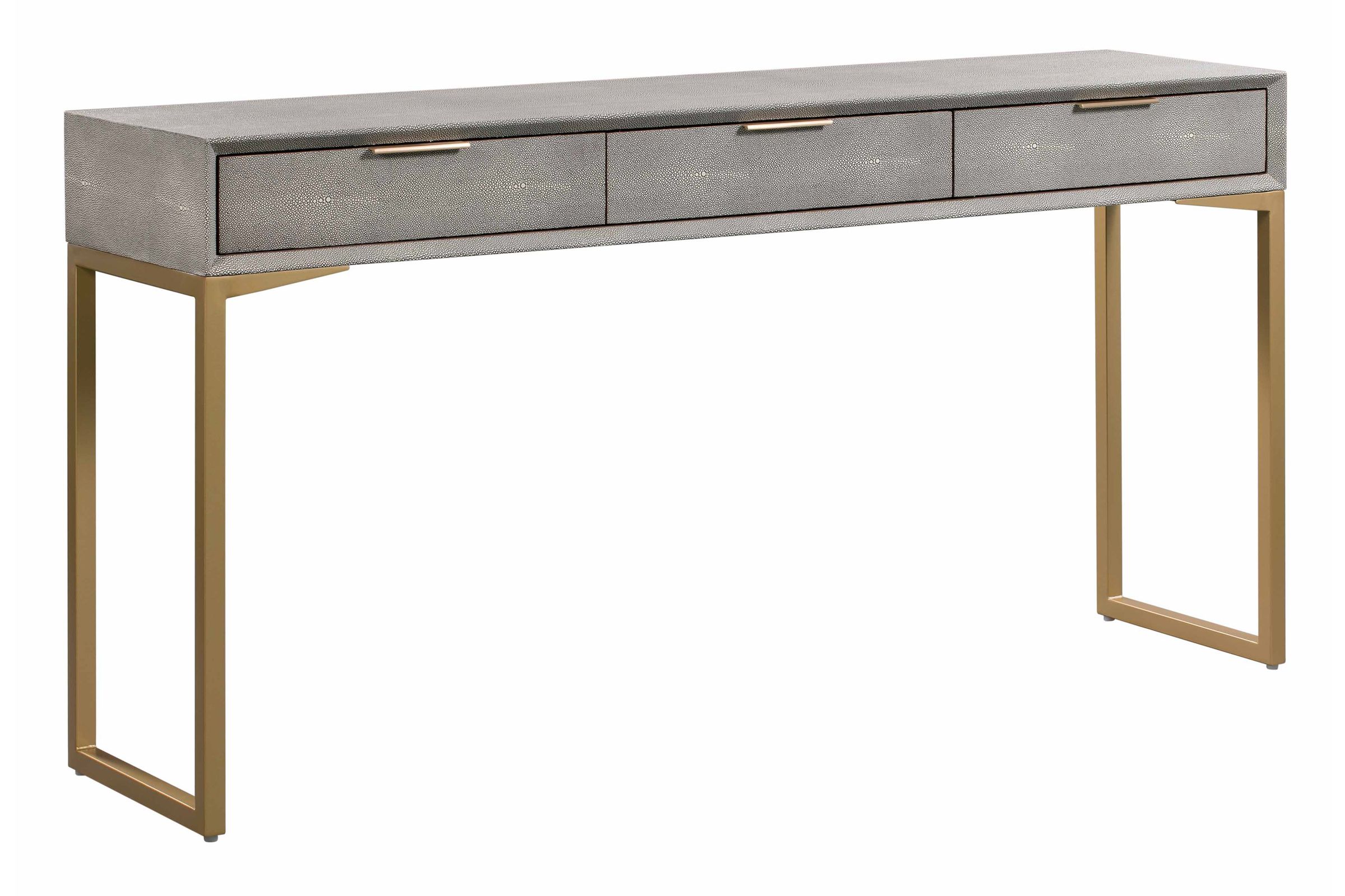 Pesce Shagreen Console Table at Gardner-White