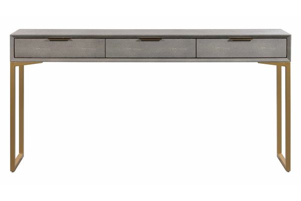Pesce Shagreen Console Table at Gardner-White