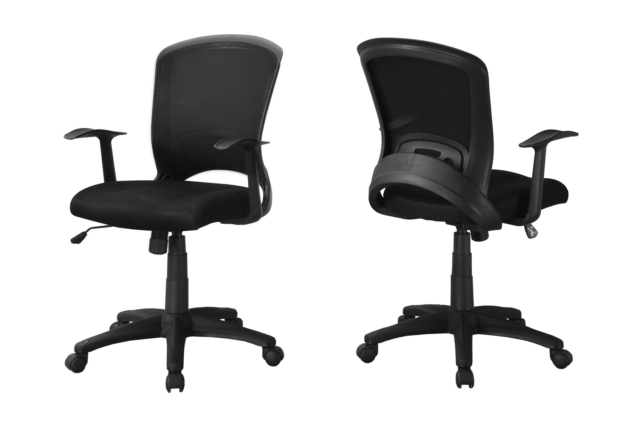 Black Mid-Back Multi-Position Office Chair at Gardner-White