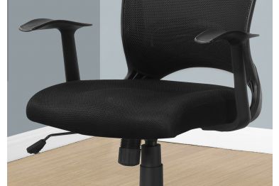 Black Mid-Back Multi-Position Office Chair at Gardner-White