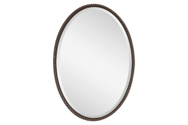 Sherise Bronze Oval Mirror at Gardner-White