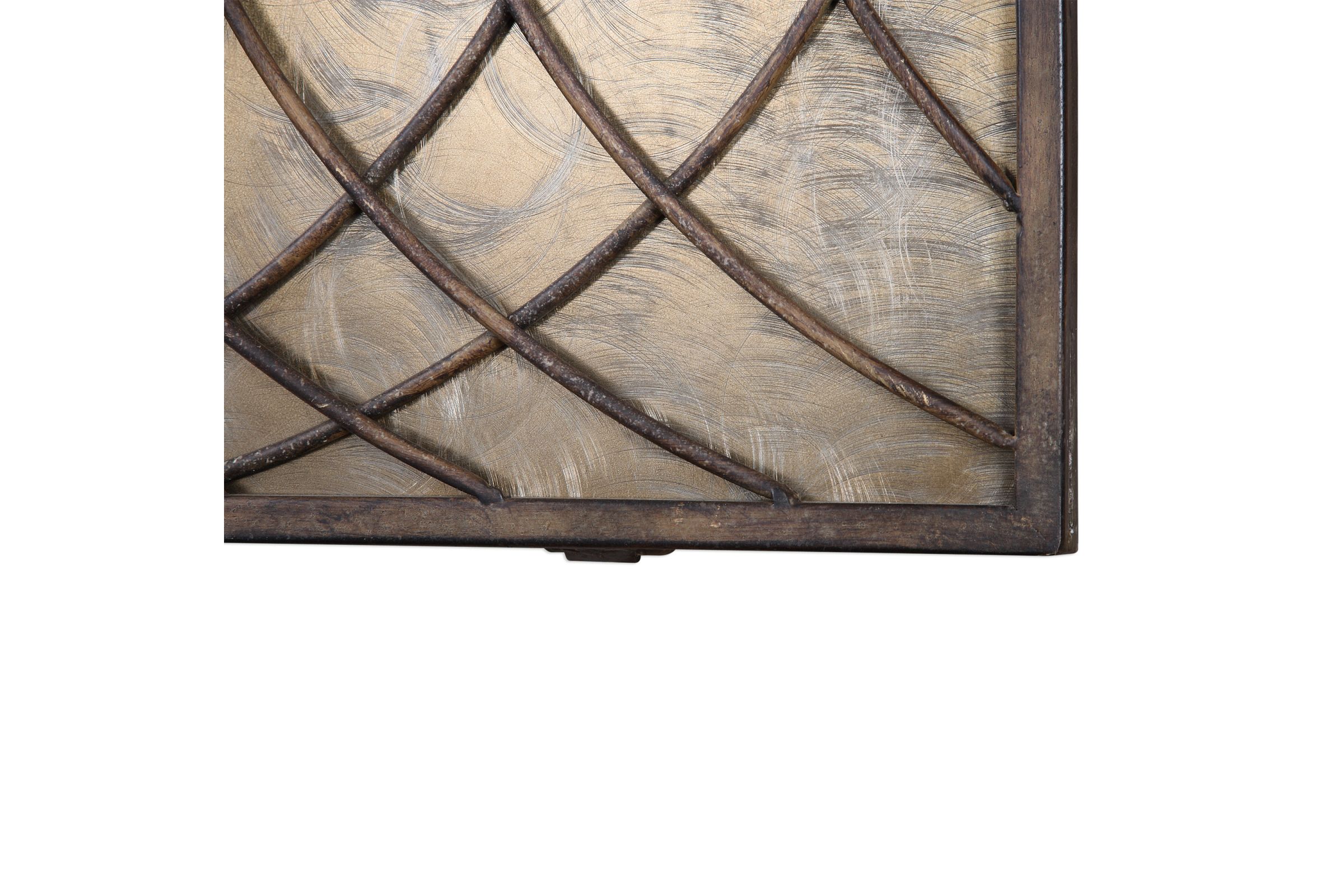 Kanza Antique Bronze Wall Panel at Gardner-White