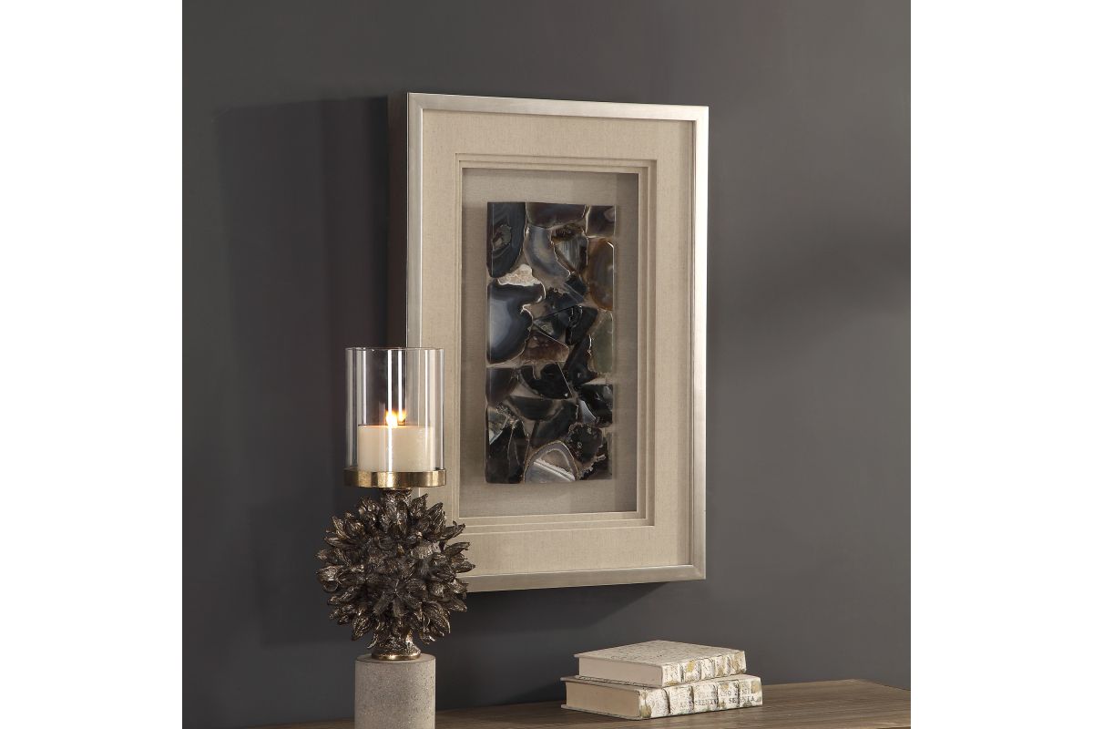 Seana Agate Stone Shadow Box at Gardner-White