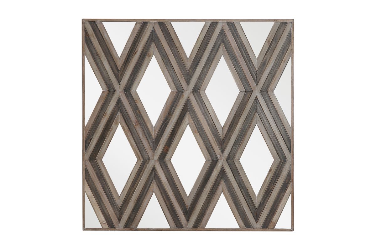 Tahira Tahira Geometric Square Wall Mirror at Gardner-White