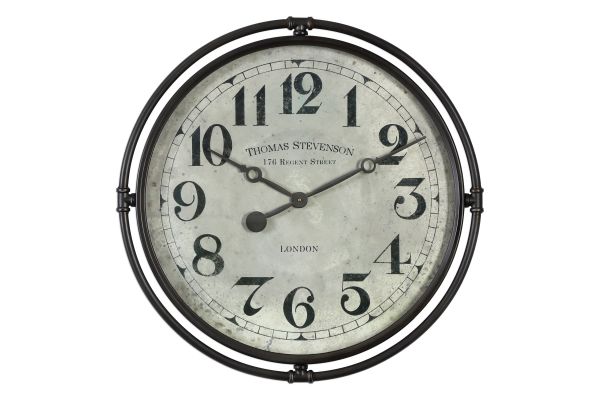 Nakul Industrial Wall Clock at Gardner-White