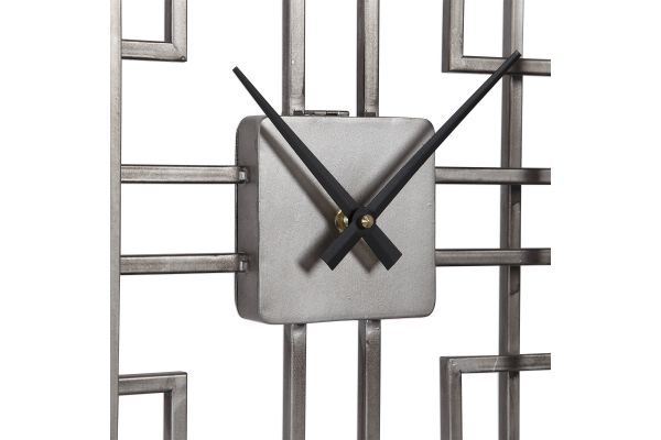 Uttermost Vanini Silver Tabletop Clock at Gardner-White