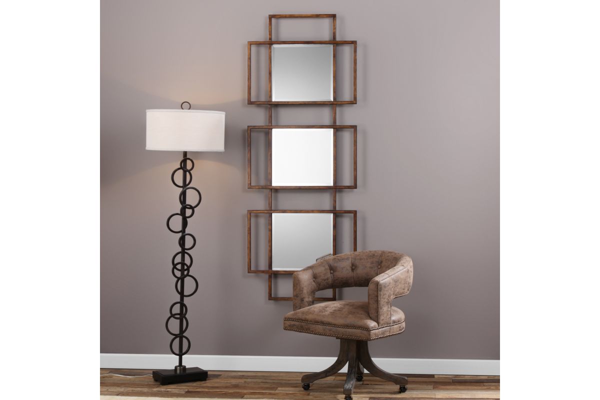 Tribus Rust Bronze Mirror at Gardner-White