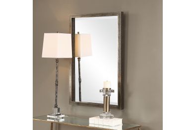 Aburay Tarnished Silver Mirror at Gardner-White