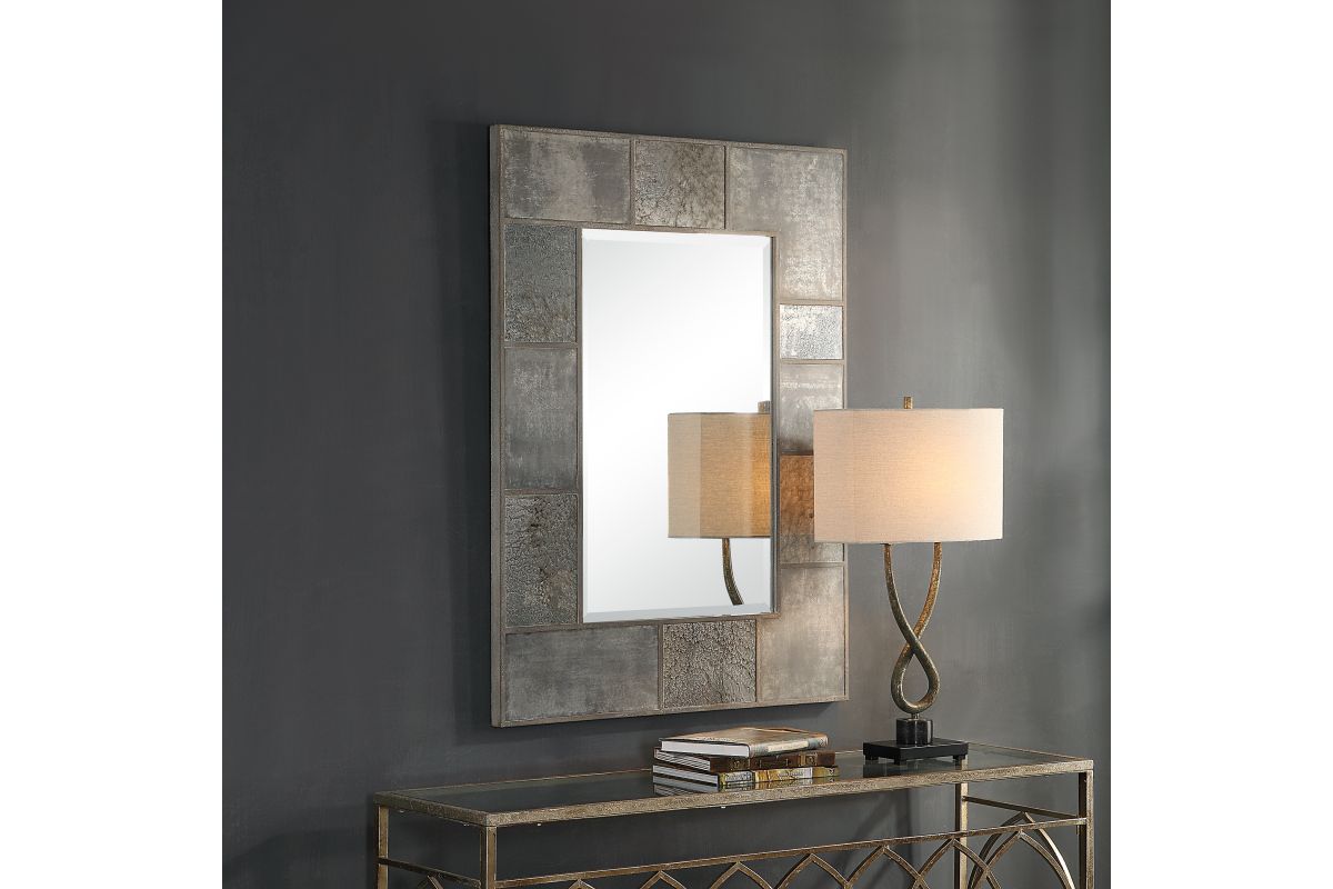 Taelon Metal Panel Mirror at Gardner-White