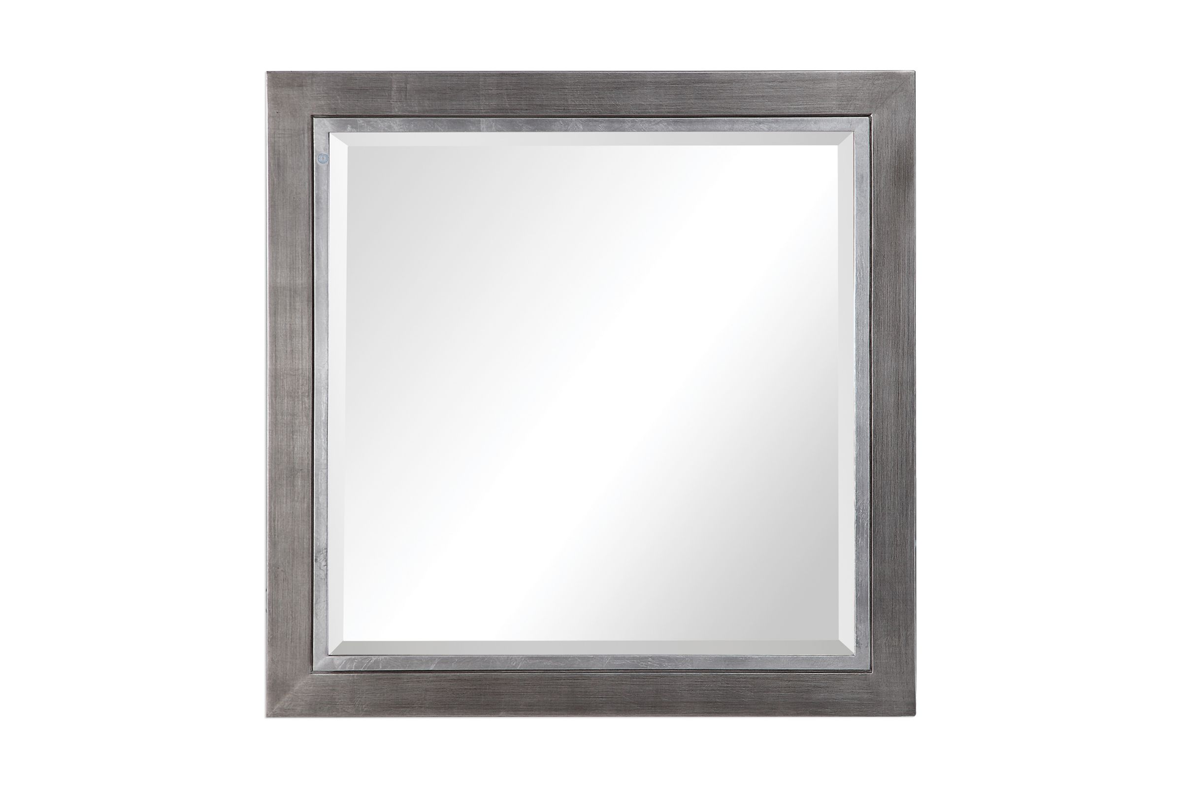 Moore Silver Square Mirror at Gardner-White