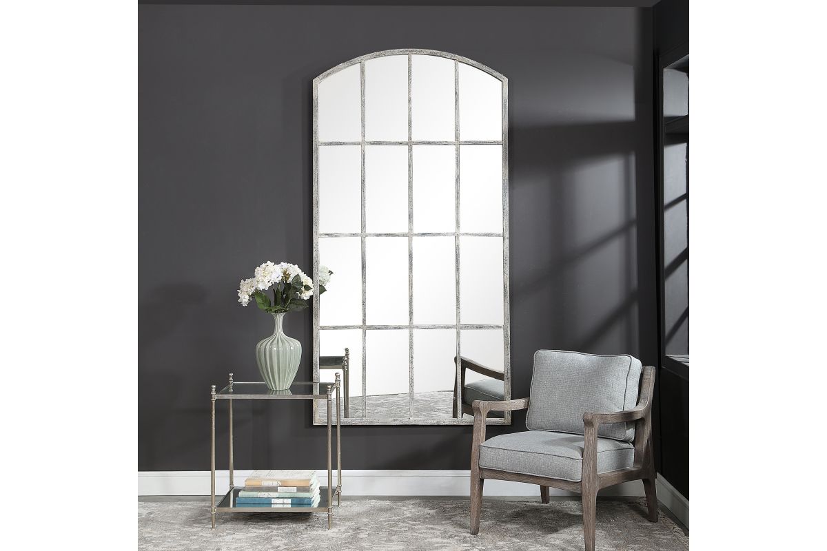Amiel Ivory Arched Mirror at Gardner-White