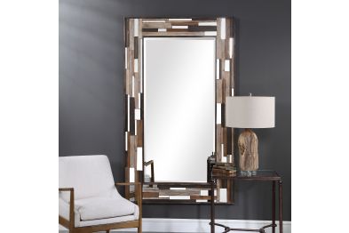 Uttermost Zevon Wooden Mirror at Gardner-White