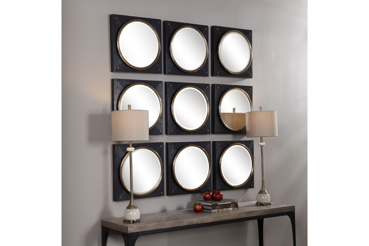 Tobiah Modern Square Mirror at Gardner-White