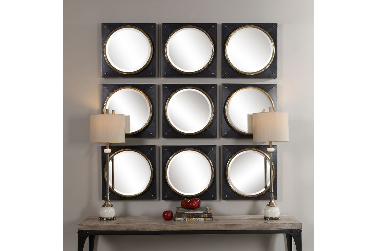 Tobiah Modern Square Mirror at Gardner-White