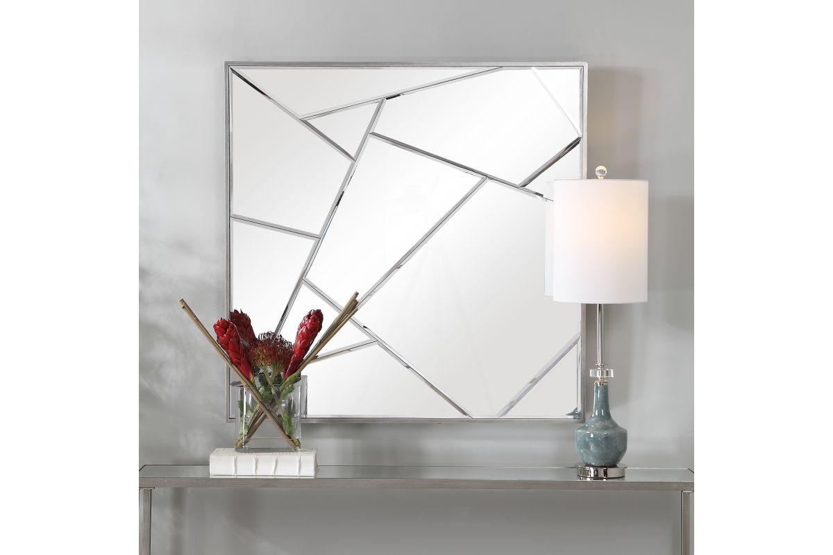 Beria Modern Square Mirror at Gardner-White